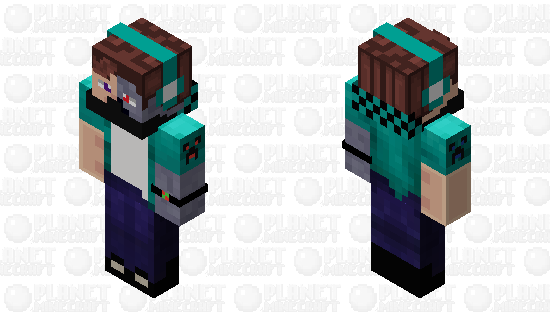 Hair shading Minecraft Skin