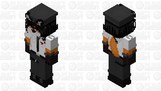 Anthropomorphic Fox "Security Guard" Minecraft Skin