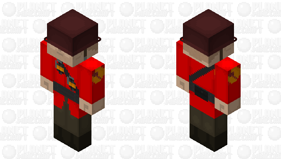 HD Team Fortress 2 Soldier Minecraft Skin