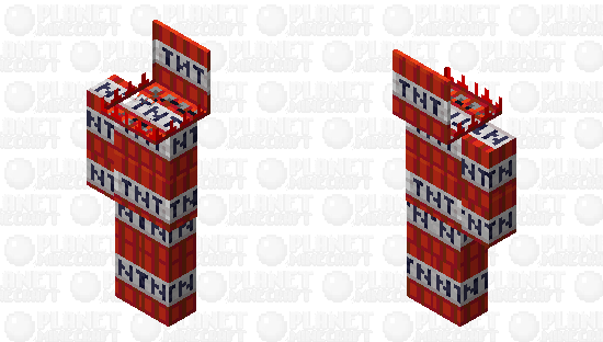 Ignited TNT RAPTOR Minecraft Skin