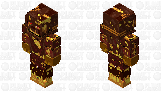 Flaming springtrap Minecraft Skin