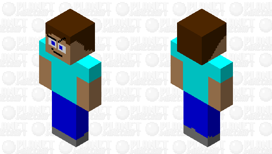 Cartoon Styled Steve Minecraft Skin