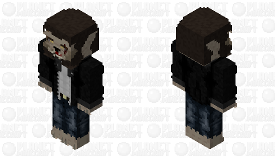 Wolfman (Leather Jacket and Blue Jeans) Minecraft Skin