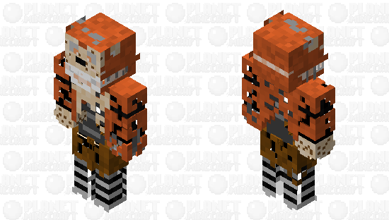 Twisted foxy Minecraft Skin