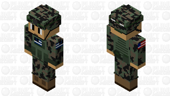 United States National Union Army No sunglasses (HD skin) 2 Minecraft Skin
