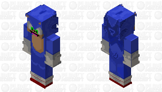 Sonic the hedgehog Minecraft Skin