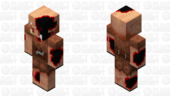 Withered Piglin (HD) Minecraft Skin