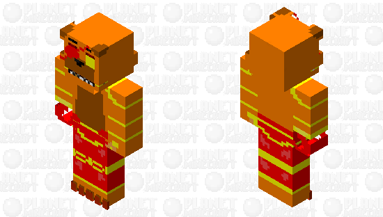 Jack-O Flame Foxy Minecraft Skin