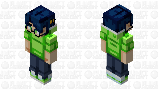Lime guy with glasses (Skinpack skin #6) Minecraft Skin