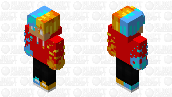 Fire+lightning skin Minecraft Skin