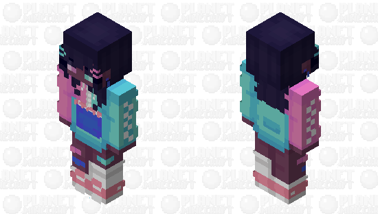 Color Blocking Minecraft Skin