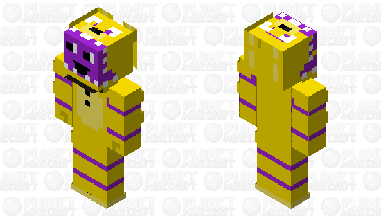 Purple guy in springbonnie Minecraft Skin
