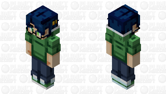 Green guy with glasses (Skinpack skin #4) Minecraft Skin