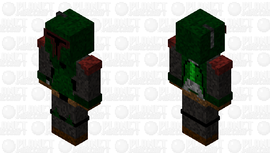 Custom Mandolorian Fixed (jetpack is now centered) Minecraft Skin