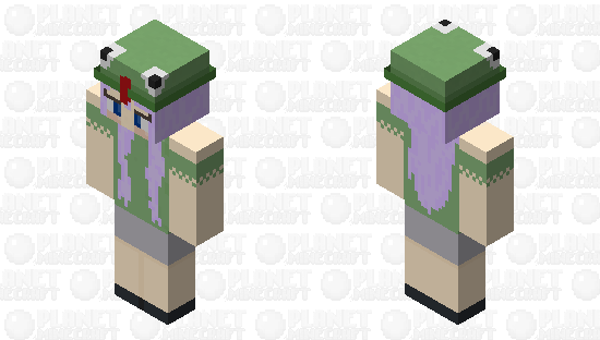 Frog Girl Minecraft Skin