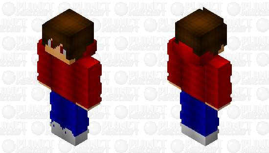 Red HD Hoodie Guy Minecraft Skin