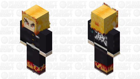 rengoku 2 Minecraft Skin