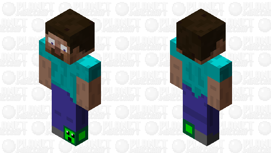 Slime & Steve Best Friends! (Story In Description) Minecraft Skin