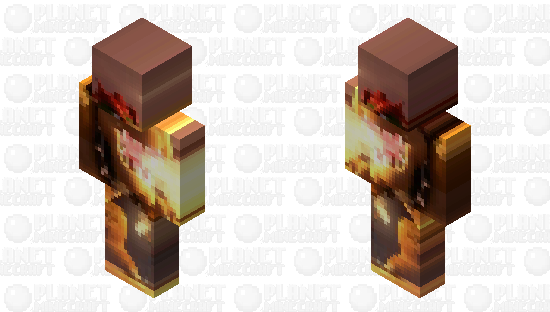 Bowser fire Minecraft Skin
