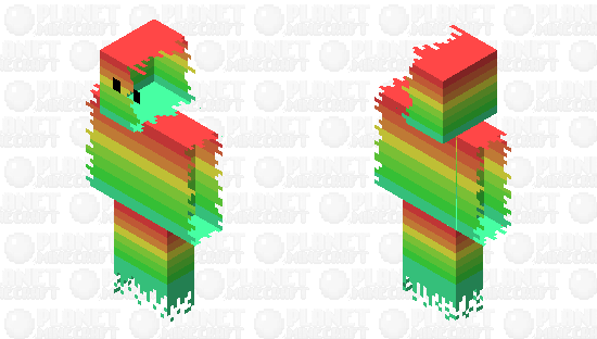 Dripping Rainbow Minecraft Skin