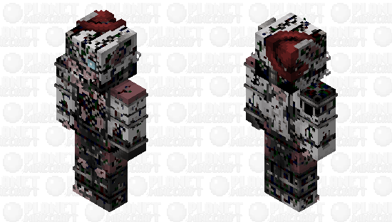 Withered molten wolf Minecraft Skin