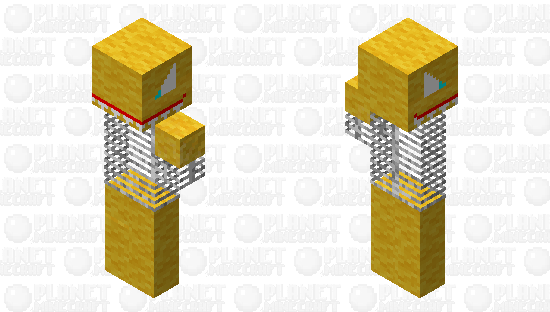 Plush Ignited Yellow Raptor Minecraft Skin