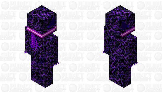 Ignited Obsidian Raptor 1 Minecraft Skin