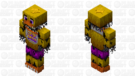 New Withered Chica Minecraft Skin