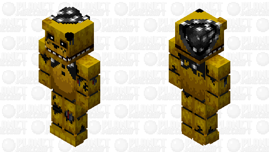 new withered golden freddy Minecraft Skin
