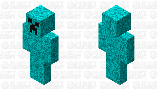 Blue Creeper Minecraft Skin