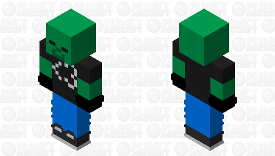 AA12 The YouTuber [128x128] {Zombie Skin} *1M Downloads* Minecraft Skin