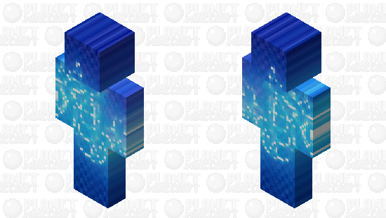 Blue light Minecraft Skin