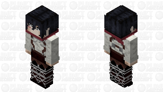 Mikasa Ackerman (End Of AOT) Minecraft Skin