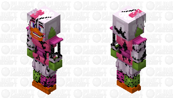 Shattered Glamrock Chica (Beak) Minecraft Skin