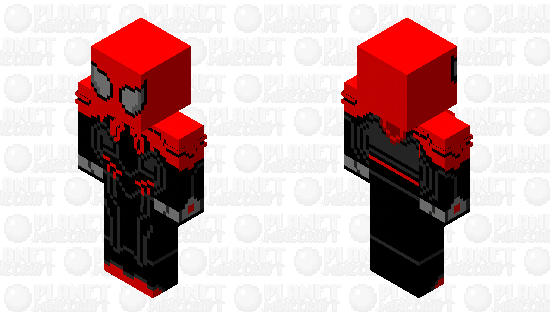 Superior Spider-Man concep art Mcu style Minecraft Skin