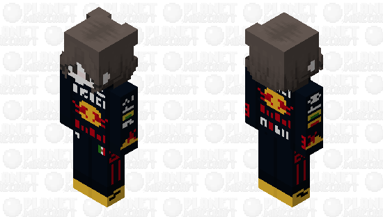 Addie Oracle Redbull Racing driver Minecraft Skin