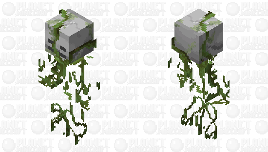 Floating Skull With Zombified Piglins Germs Floating Minecraft Skin