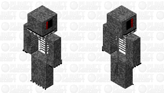 Skeleton Red Raptor Minecraft Skin