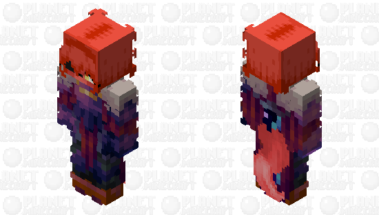 Techno fox Minecraft Skin