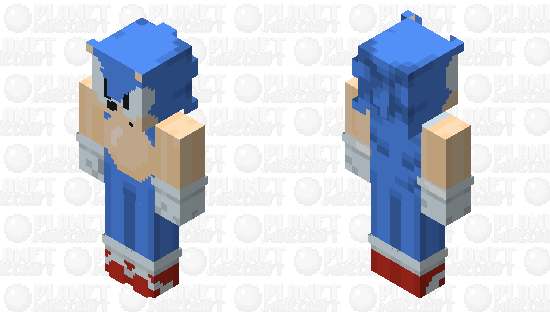 Sonic CD remake classic Minecraft Skin