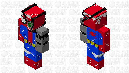 Cyborg Spider-Man Minecraft Skin