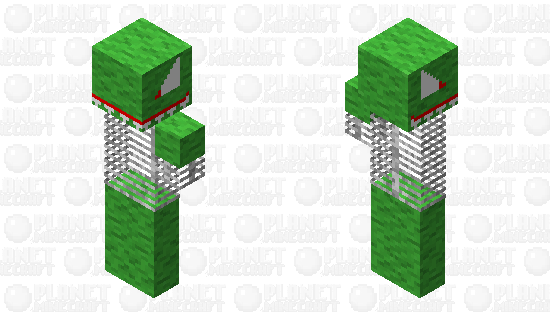 Plush Ignited Green Raptor Minecraft Skin