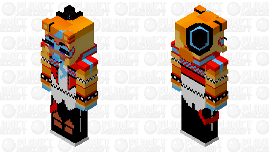 Glamrock Freddy Updated Version! [Security Breach] Minecraft Skin