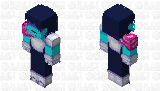 Kris Dark world Deltarune Minecraft Skin