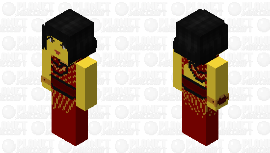 Ninjago: Nya's Red Dress Minecraft Skin