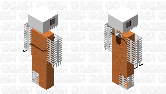 Plush Ignited Orange Raptor Minecraft Skin