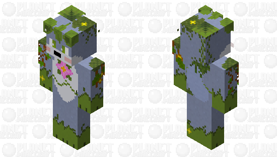 Clay Fox in a Lush Cave Minecraft Skin