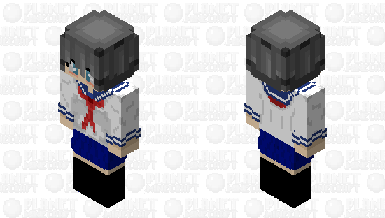 Anime Schoolgirl (HD) Yandere Simulator Minecraft Skin