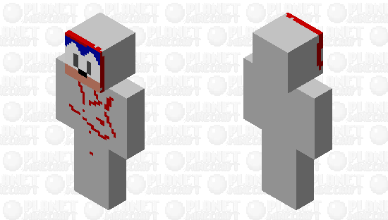 Ghost killed Sonic Minecraft Skin