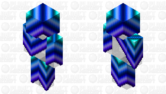 hide-n-seek blue gradient Minecraft Skin